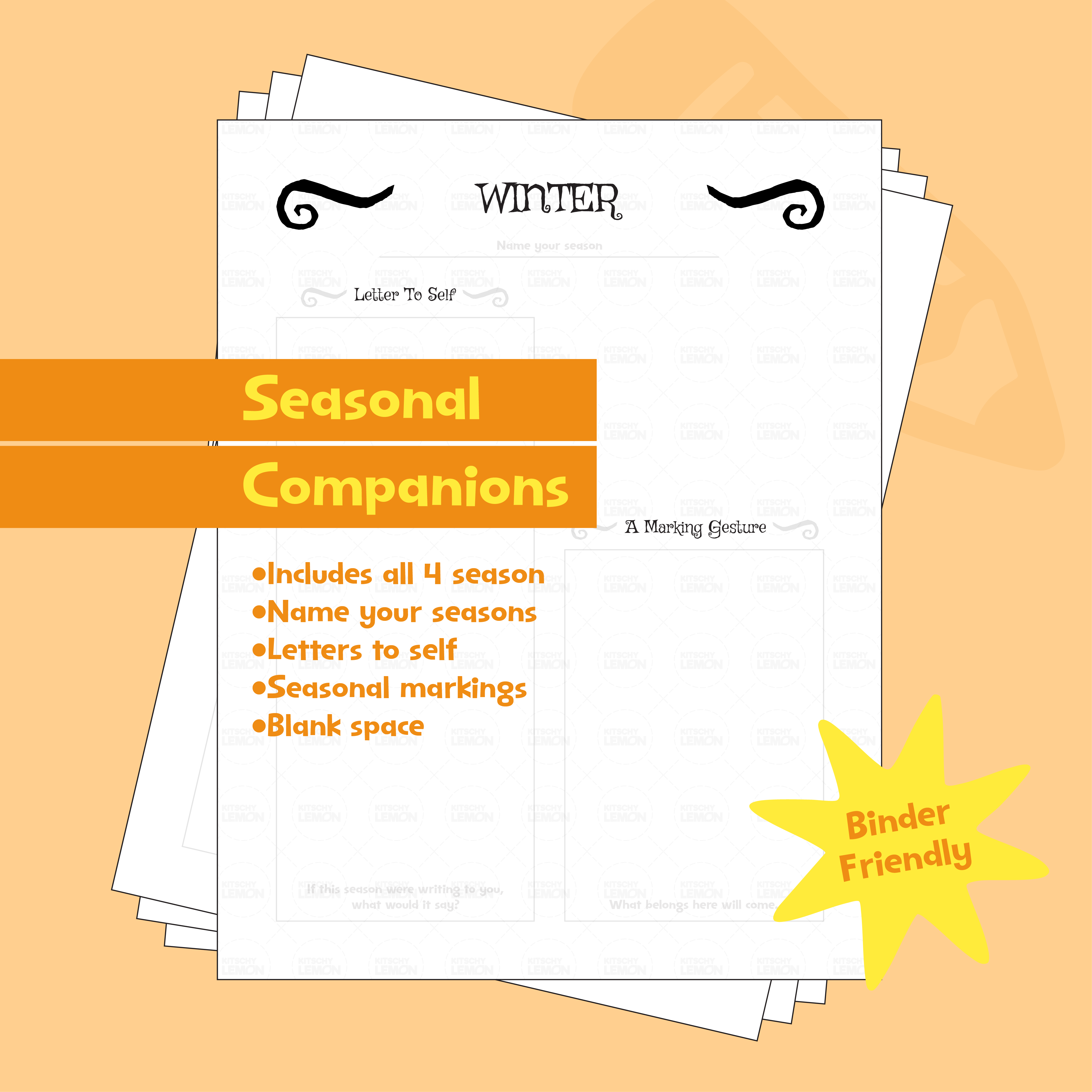 Seasonal Companion Pages – Kitschy Lemon