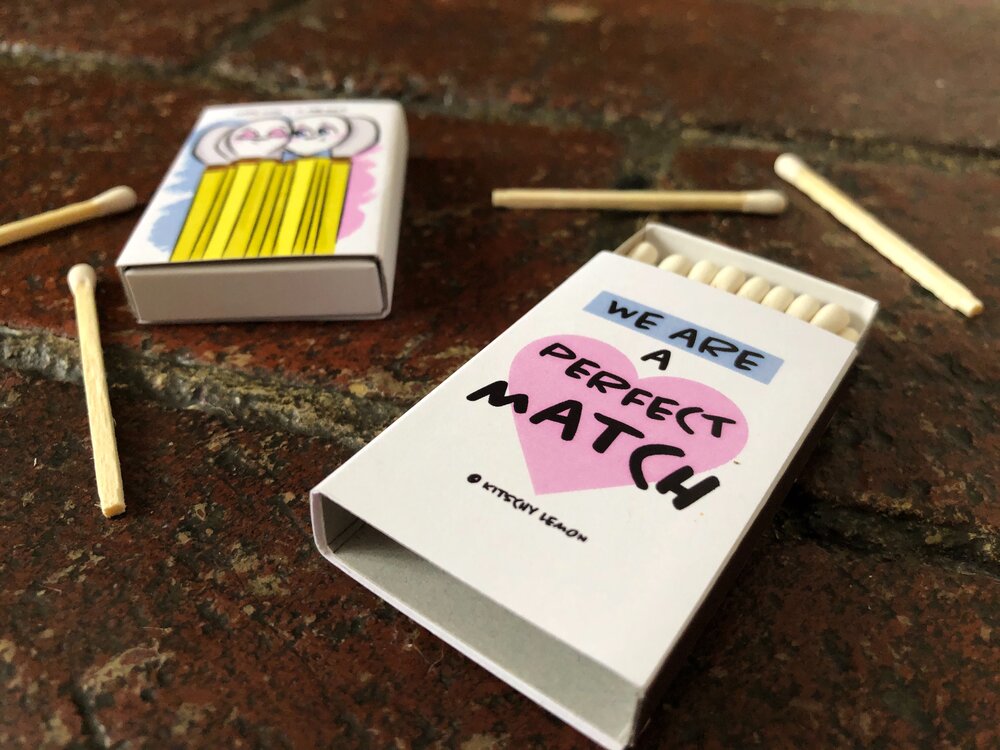 The Perfect Match Matchbook – Kitschy Lemon